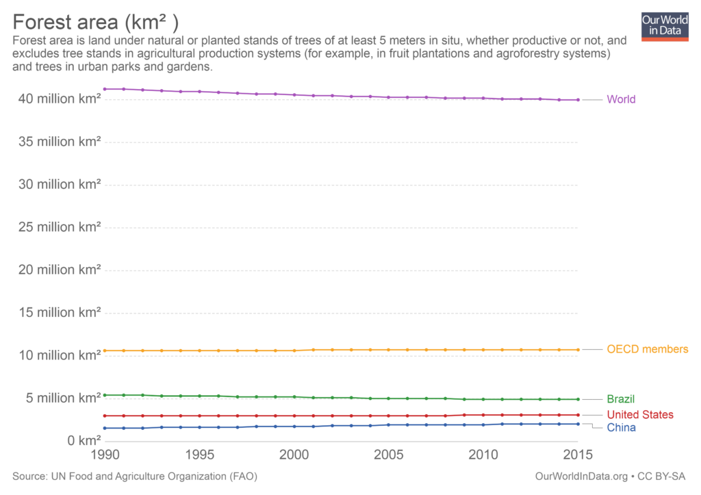 How has forest area changed around the world? | Sustainability Math