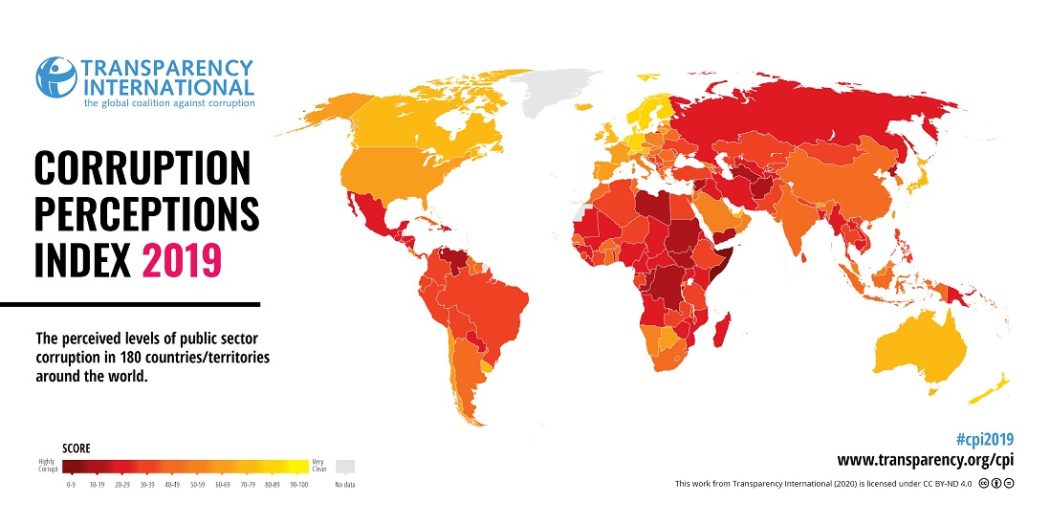Who ranks countries by levels of perceived corruption? | Sustainability ...